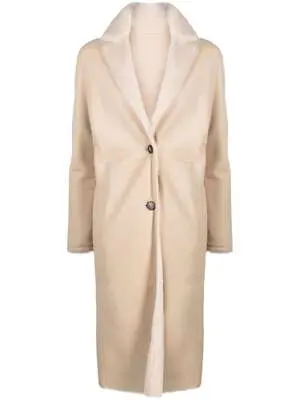 LISKA Lammantel Button-up Coat