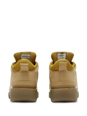 Burberry Round-toe Leather Boots - Neutrals