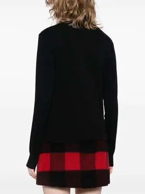 AGNES B. Panelled Zipped Sweatshirt