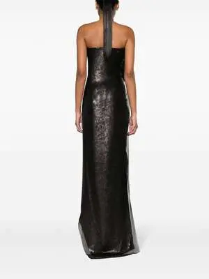 Rick Owens Luxor Asymmetric Sequinned Top - Black