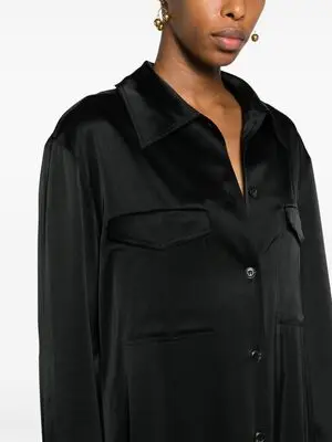 Nanushka Joann Satin Shirtdress