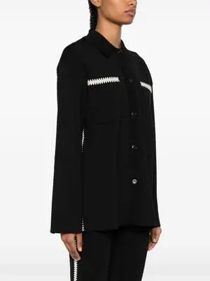 Nanushka Silvia Crochet-trim Shirt