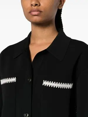 Nanushka Silvia Crochet-trim Shirt