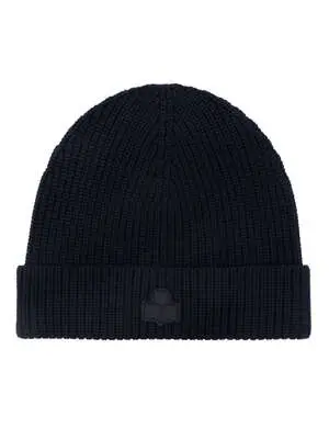 Isabel Marant Étoile Logo-embroidered Ribbed-knit Beanie