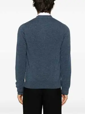 Play Comme Des Garcon V-neck Buttoned Cardigan - Blue