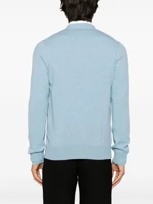 Play Comme Des Garcon V-neck Buttoned Cardigan - Blue