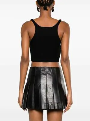 Ermanno Scervino Virgin Wool Cropped Top