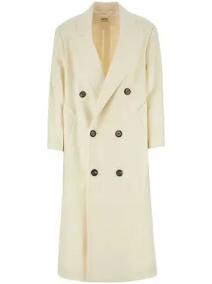 Ami Double-breasted Virgin-wool Coat