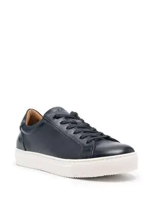 Boggi Milano Panelled Leather Sneakers - Blue