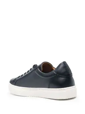 Boggi Milano Panelled Leather Sneakers - Blue