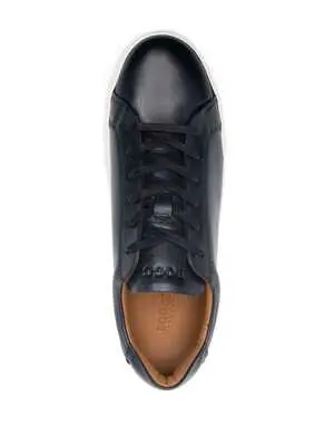 Boggi Milano Panelled Leather Sneakers - Blue