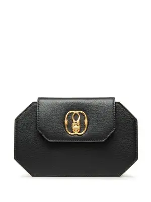 Bally Emblem Octogone Leather Mini Bag