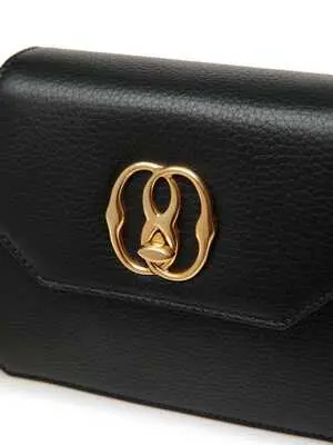 Bally Emblem Octogone Leather Mini Bag