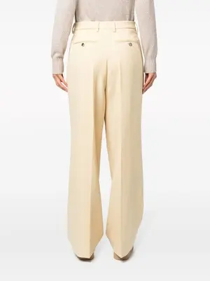 AMI Paris Wide-leg Tailored Trousers - Neutrals