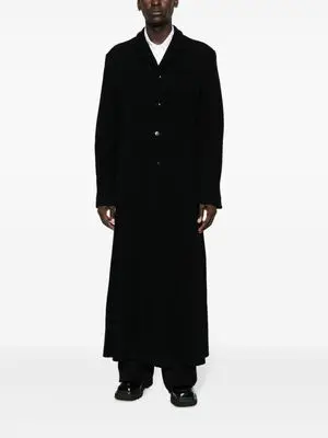 Yohji Yamamoto Notched-lapel Single-breasted Coat