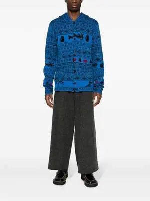 Yohji Yamamoto Fair-isle Cardigan