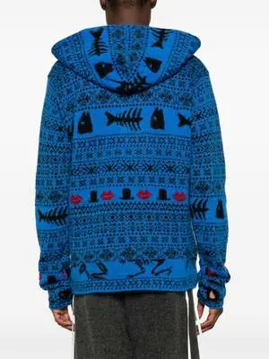 Yohji Yamamoto Fair-isle Cardigan