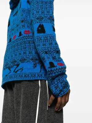 Yohji Yamamoto Fair-isle Cardigan