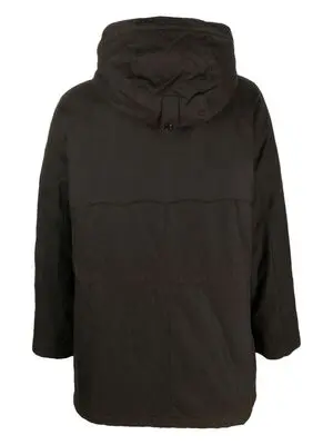 BARACUTA Hooded Press-stud Coat