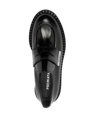 Premiata Logo-tag Leather Loafers