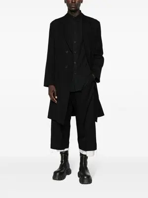 Yohji Yamamoto Single-breasted Wool Coat