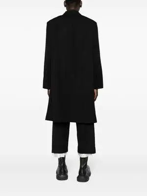 Yohji Yamamoto Single-breasted Wool Coat