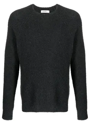 Sandro Crew-neck Long-sleeve Jumper - Grey