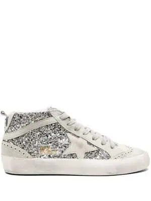 Golden Goose Gold Glitter Heels