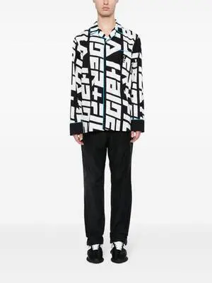 HAIDER ACKERMANN Monogram-print Cotton Shirt