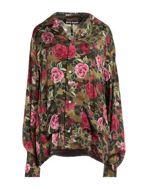 Palm Angels Floral Print Satin Shirt