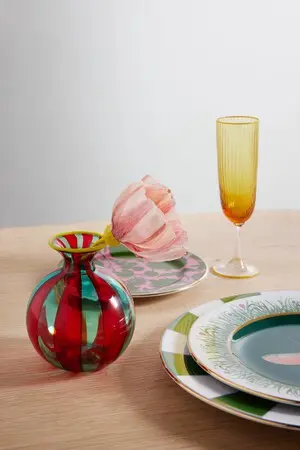 La DoubleJ Mini Ciccio Striped Murano Glass Vase