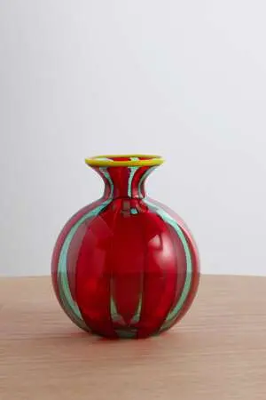 La DoubleJ Mini Ciccio Striped Murano Glass Vase