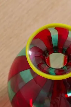 La DoubleJ Mini Ciccio Striped Murano Glass Vase