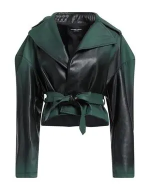 ANTONELLA RIZZA Coated Blazer With Belt - Green