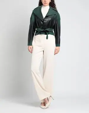 ANTONELLA RIZZA Coated Blazer With Belt - Green