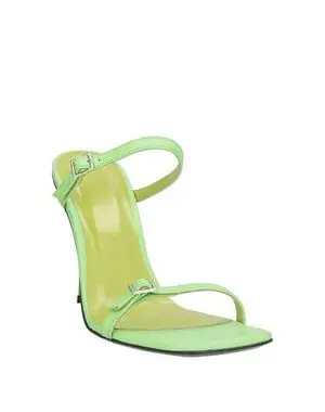By Far Leather Sandals - Green