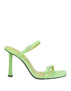 By Far Leather Sandals - Green