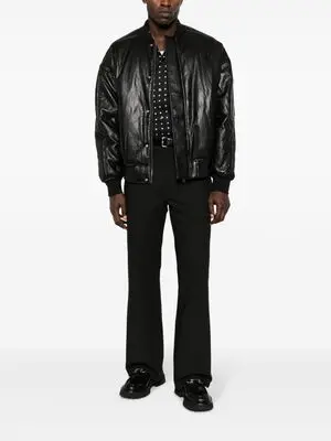 Patrizia Pepe Coated Oversized Bomber Jacket