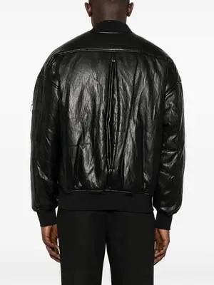Patrizia Pepe Coated Oversized Bomber Jacket