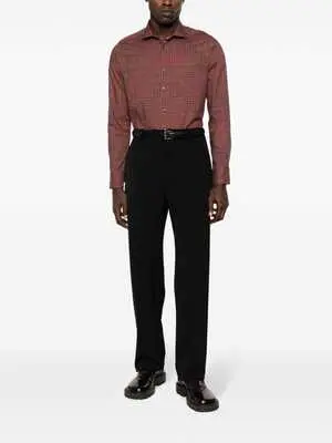 TINTORIA MATTEI 954 Dogtooth-print Cotton Shirt