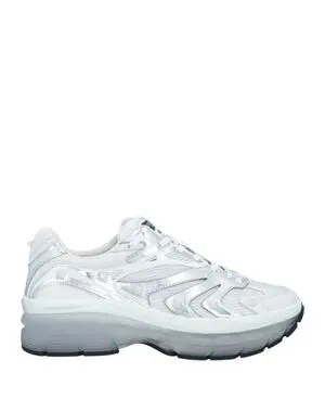 Valentino Garavani Sneakers In Leather And Technical Fabric - White