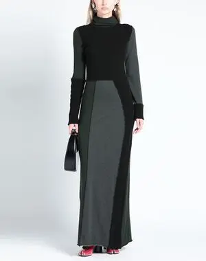MAISON MARGIELA Cotton, Wool, And Polyamide Maxi Dress