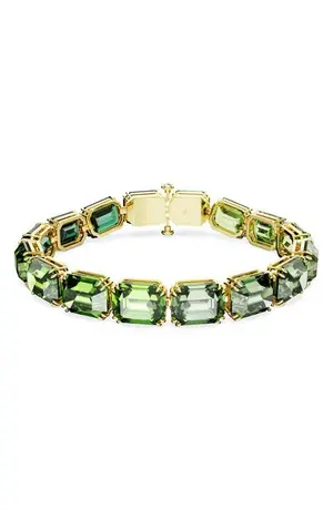 SWAROVSKI Millenia Octagon Cut Crystal Bracelet - Green