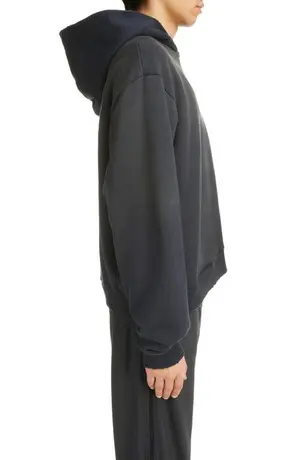 Acne Studios Oversized Distressed Graphic Hoodie