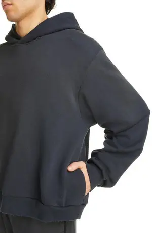 Acne Studios Oversized Distressed Graphic Hoodie