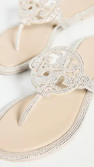 Tory Burch Miller Knotted Pave Sandals