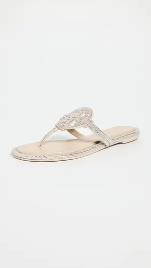 Tory Burch Miller Knotted Pave Sandals