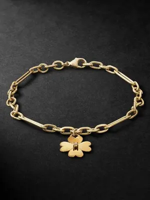 FOUNDRAE Four Heart Clover 18-karat Diamond Bracelet