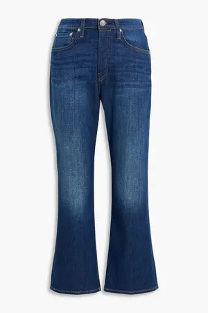 Rag & Bone Maya Cropped High-rise Flared Jeans
