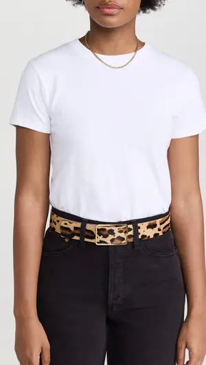 B-low The Belt Milla Calf Hair Belt - Leopard Gold
